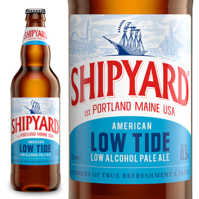Buy Shipyard American Low Tide Low Alcohol Pale Ale 8x500ml Bottles ...