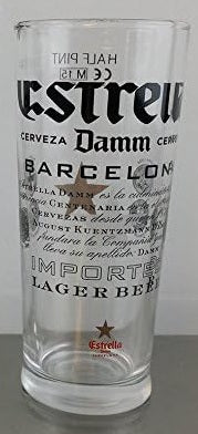 Buy Estrella Damn Nucleated Half Pint Glass - 10oz Online - 365 Drinks