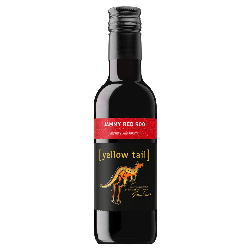 Buy Yellow Tail Jammy Red Roo 12 x 187ml Bottles Online - 365 Drinks